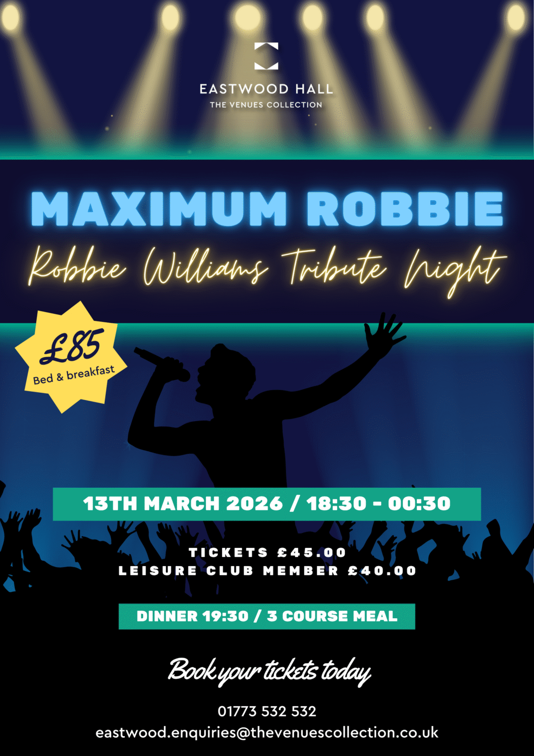 Robbie Williams Tribute Night - Eastwood Hall